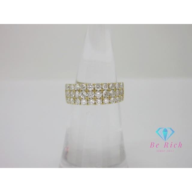 K18 YG ダイヤモンド 1.00ct 付 パヴェ リング 指輪 8.5号 18金 750 メレ 宝石 ジュエリー アクセサリー 【中古】【送料無料】th12474 : ビーリッチヤフー店 ...