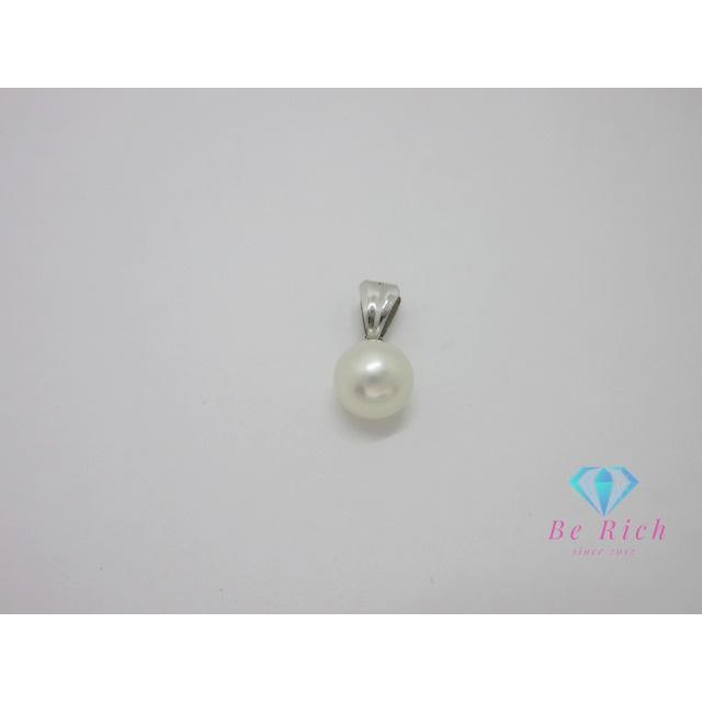 K14 WG パール 真珠 7mm 珠 デザイン ネックレス ペンダント トップ ヘッド 14金 585 宝石 ジュエリー アクセサリー 【中古】 th12537 : ビーリッチヤフー店 ...