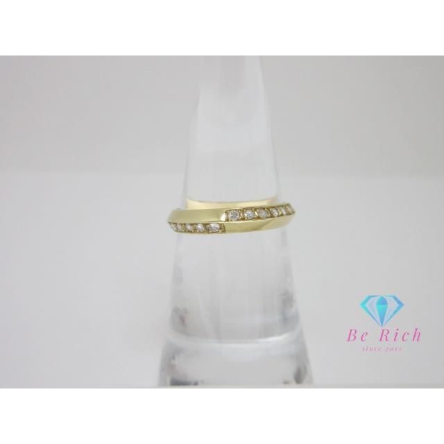 K18 YG ダイヤモンド 0.17ct 付 デザイン リング 指輪 11号 18金 750 イエロー ゴールド メレ ジュエリー【中古】【送料無料】th12702 : ビーリッチヤフー店 ...