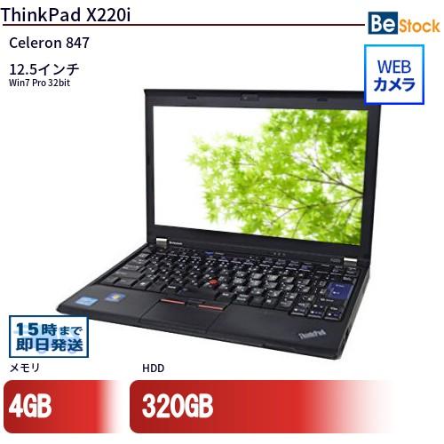 中古 ノートパソコン Lenovo レノボ ThinkPad X220i 4290-CP7 Celeron メモリ：4GB 6ヶ月保証 ...