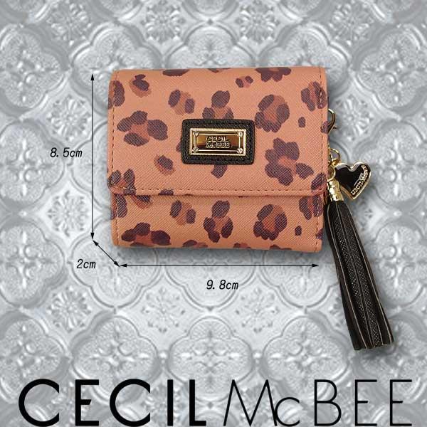 CECIL McBEE（セシルマクビー） 三つ折り財布 ブラウン 66055 : be5 - 通販 - Yahoo!ショッピング