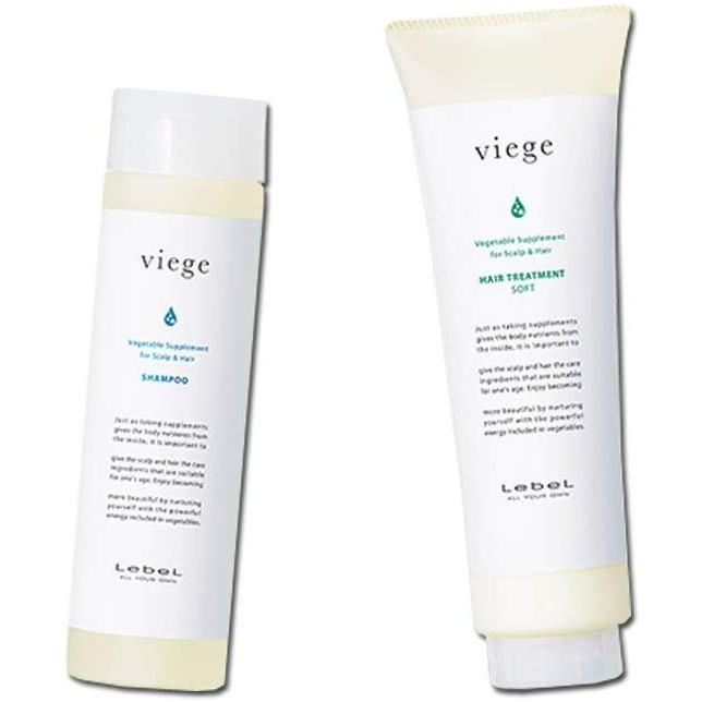 viege ルベル ヴィージェ シャンプー 240ml ＆ヴィージェ ヘアトリートメント S(やわらか保湿) 240ml セット : ビーコス - 通販 - Yahoo!ショッピング