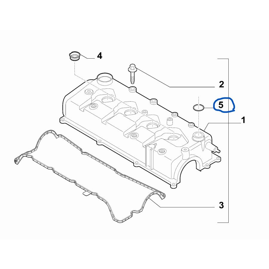 アルファロメオ 純正 ブローバイセパレーター オイルセパレーター用Oリング 50051319 ALFAROMEO ジュリエッタ ミト ...