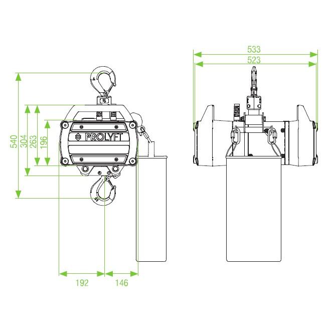 オンライン限定商品 CM チェーンモーター Prostar 250Kg CMプロスター250Kg 低電圧コントロール チェーン21m 揚程 ...