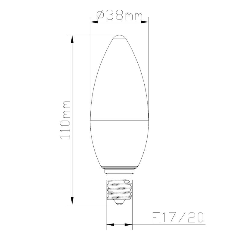 Beamtec 【BONUS+5％】 LEDシャンデリア電球 シャンデリア球 E12 E14 E17 E26 40W 相当 濃い電球色 電球色 昼白色 調光器対応 LC55D-Rビームテック ...