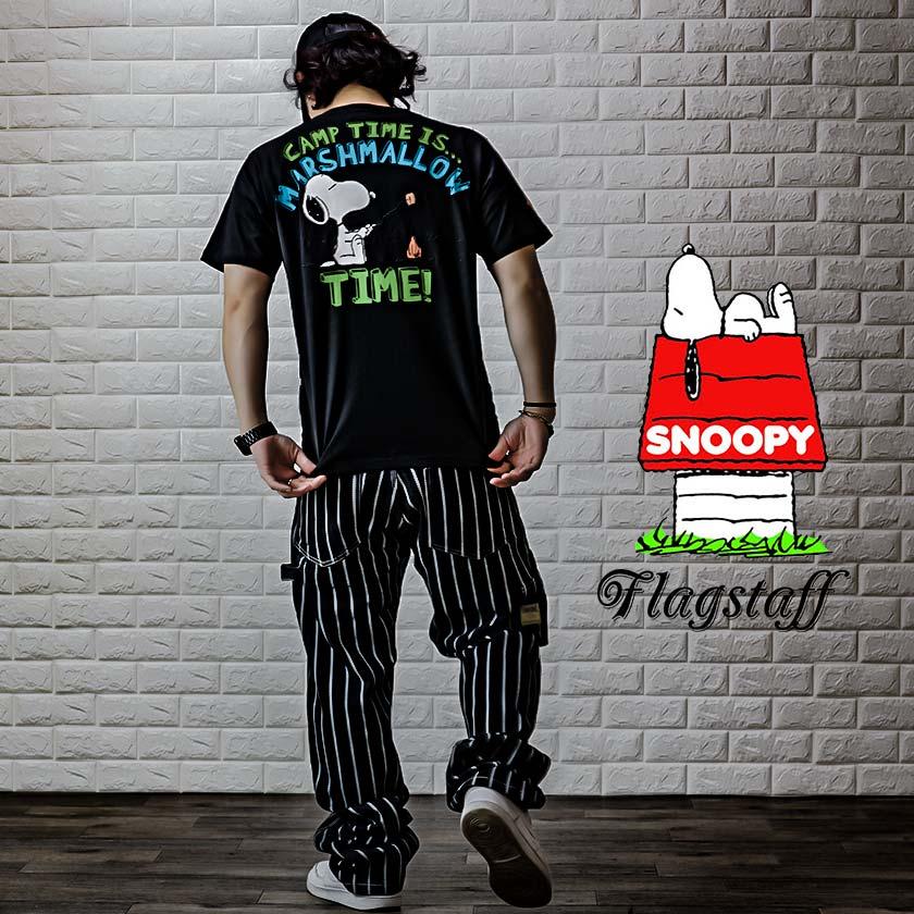FlagStaff(フラッグスタッフ)スヌーピー コラボ 半袖 Tシャツ ソロキャンプ ユニセックス 432002 : Beans ...