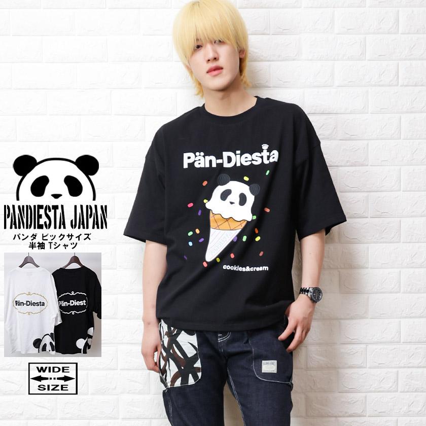 PANDIESTA JAPAN 半袖Tシャツ パンダ Tシャツ トップス ワイドサイズ パンディエスタ 554100 : Beans ...