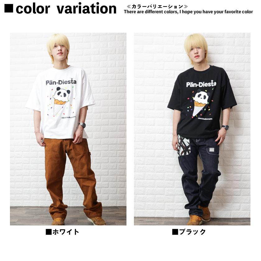 PANDIESTA JAPAN 半袖Tシャツ パンダ Tシャツ トップス ワイドサイズ パンディエスタ 554100 : Beans ...