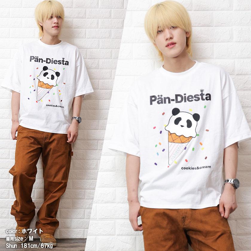 PANDIESTA JAPAN 半袖Tシャツ パンダ Tシャツ トップス ワイドサイズ パンディエスタ 554100 : Beans ...