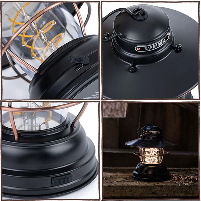 BAREBONES（ベアボーンズ） アウトポストランタン LED アンティークブロンド Outpost Lantern レトロ アンティーク キャンプ アウトドア ランプ : Beard ...