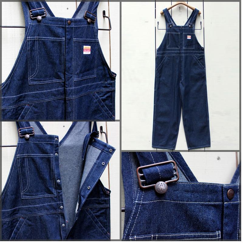 PAYDAY オーバーオール ヒッコリー ノンウォッシュ Vintage 40s PAYDAY オーバーオール ヒッコリー ノンウォッシュ Vintage 40s