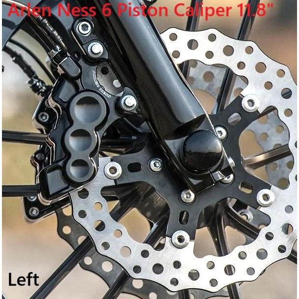 Harley Davidson ARLEN NESS・H-D 6ポッド・ブレーキ キャリパー11.8”ローター用・左側 ブラック 02-215 1701-0609 ハーレー : ベアーズ.HD ...