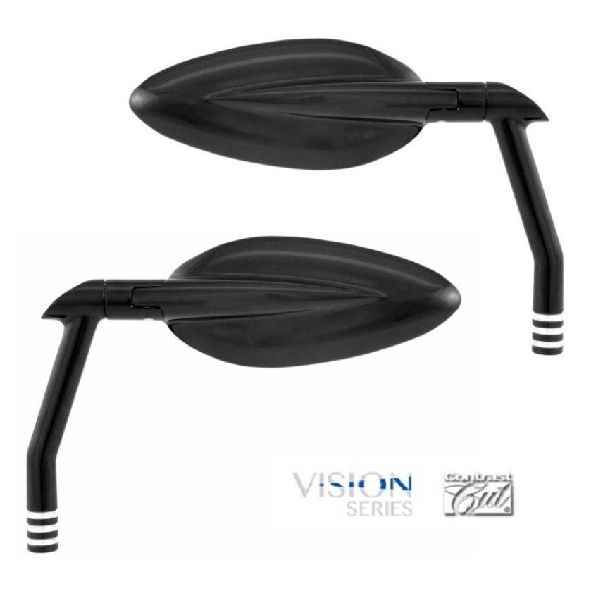 Harley Davidson PERFORMANCE MACHINE・VISION BLADE MIRROR BLACK 左右セット ...