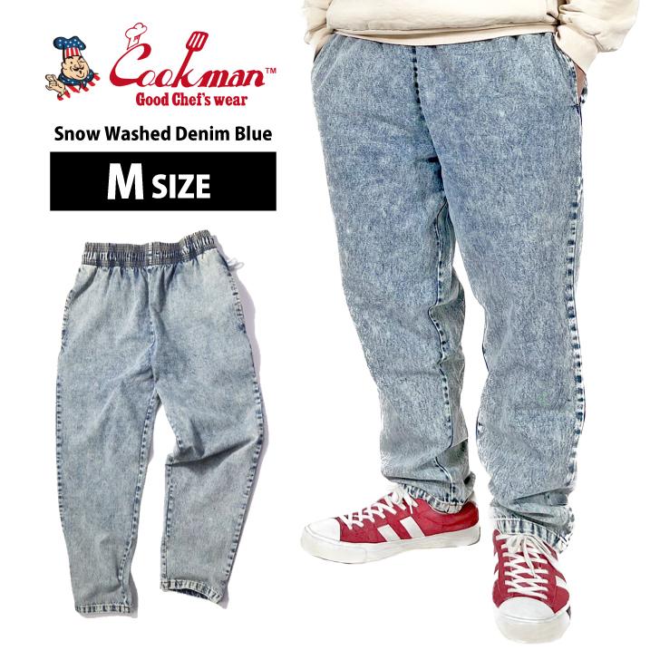 COOKMAN クックマン シェフパンツ Chef Pants Snow Washed Denim Blue Mサイズ 231-31821 ...