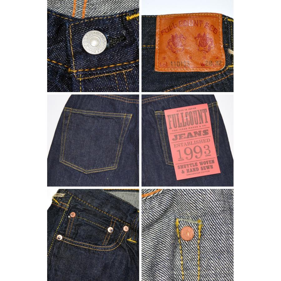FULLCOUNT フルカウント "1101SS" Straight Denim (Super Smooth) 11.5oz ストレートデニム ...