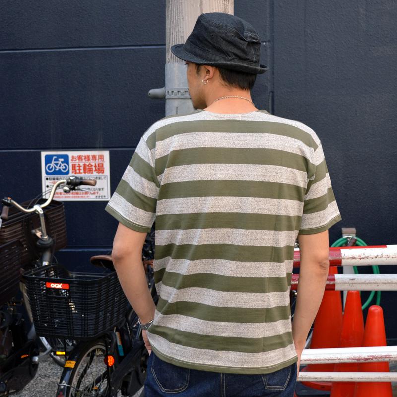 WAREHOUSE（ウエアハウス） "4050" S/S 2inches Border T-shirt 半袖2インチボーダーTee Tシャツ ...