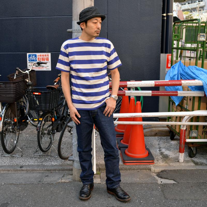 WAREHOUSE（ウエアハウス） "4050" S/S 2inches Border T-shirt 半袖2インチボーダーTee Tシャツ ...