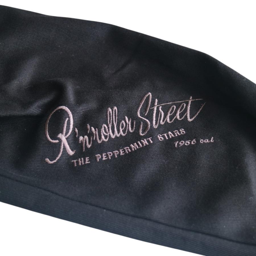 ブルゾン ジャケット DRIZZLER JACKET 4 EMB RSJ-2731 黒 サイズM TOKYO PEPPERMINT ロカビリーファッション : ロカビリーファッション BEAT ...