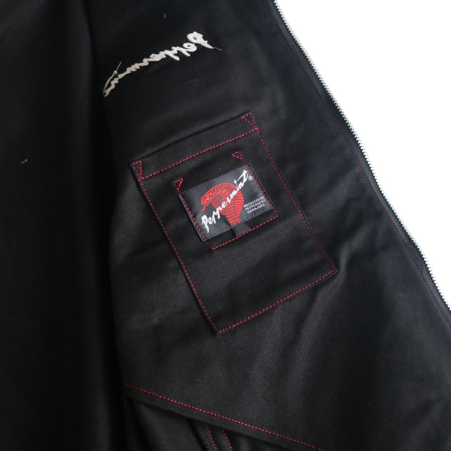 ブルゾン ジャケット DRIZZLER JACKET 4 EMB RSJ-2731 黒 サイズM TOKYO PEPPERMINT ロカビリーファッション : ロカビリーファッション BEAT ...