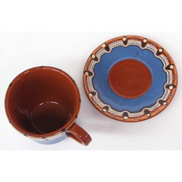 ブルガリア トロヤン陶器 食器 カップ&ソーサーブルガリア雑貨 ブルガリア トロヤン陶器 食器 カップ&ソーサーブルガリア雑貨
