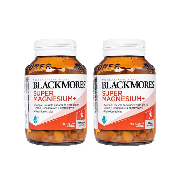スーパーマグネシウム+ 100錠 2本 ブラックモアズ Blackmores Super Magnesium+ スーパーマグネシウムプラス ...