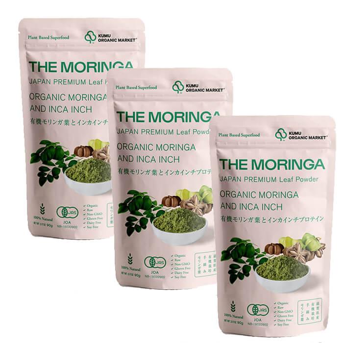 有機モリンガ葉とインカインチプロテイン 90g 3個セット THE MORINGA ザモリンガ 有機JAS 100％オーガニックパウダー 【ネコポス便発送】 : ビューストア - 通販 ...
