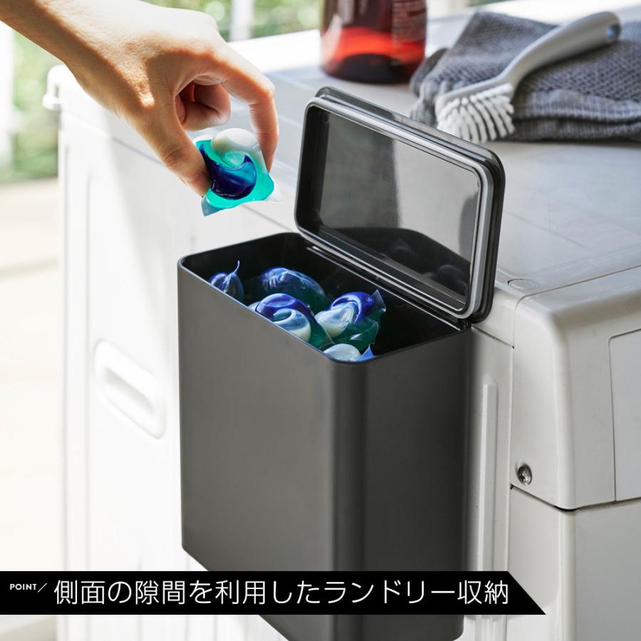 tower 正規取扱店 /おまけ付/ 洗剤入れ 山崎実業 タワー マグネット洗濯洗剤ボールストッカー ジェルボール 蓋付 磁石 マグネット yamazaki 4266 4267 : インテリア ...