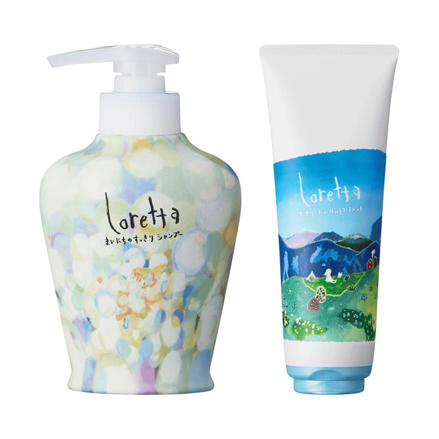 各1個セット ロレッタ まいにちのすっきりシャンプー 300ml ＆ すっきりしたい日のトリートメント 240g : Beaufa(ビューファ)ヤフー店 - 通販 - Yahoo!ショッピング