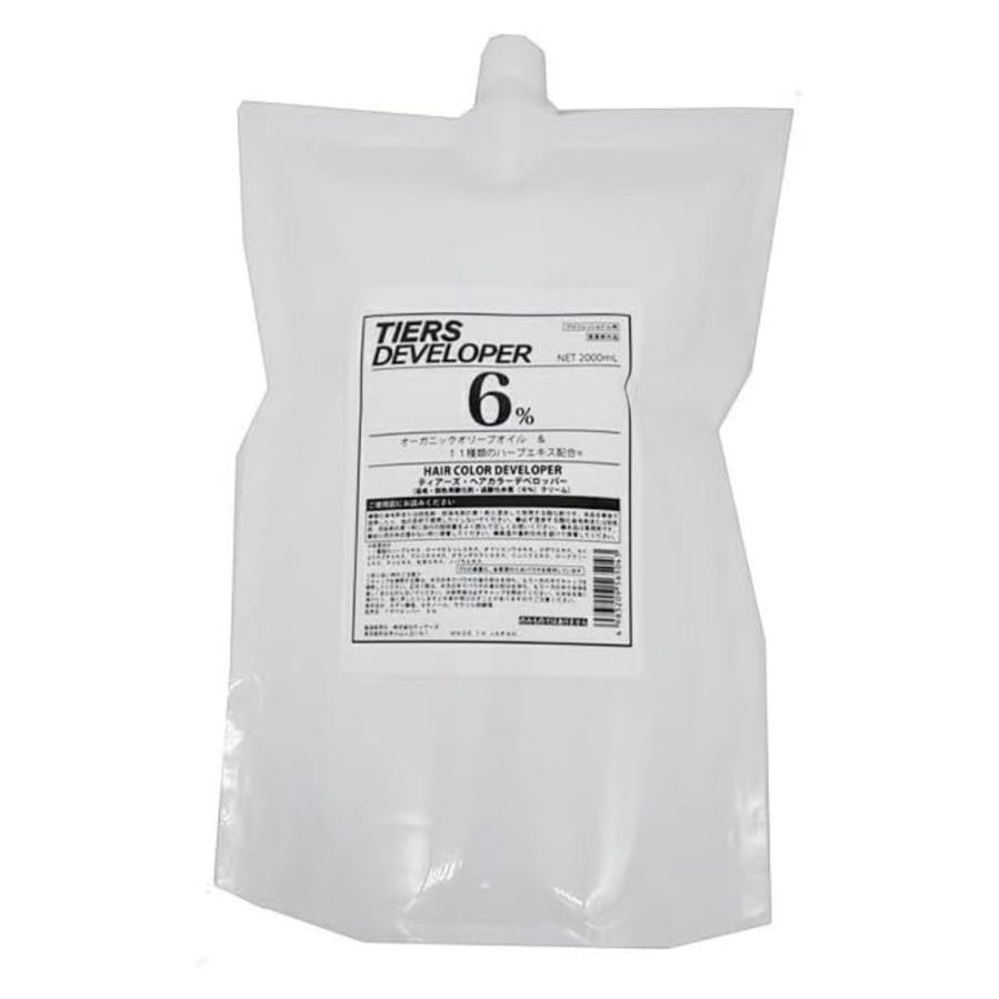 TIERS ティアーズ ヘアカラーデベロッパー 6% 2000ml : BEAUTY HOUSE ヤフーショッピング店 - 通販 - Yahoo!ショッピング