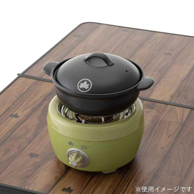 LOGOS（ロゴス） LOGOS×萬古焼 いろり吊り土鍋 幅32.5×奥行26×高さ25cm