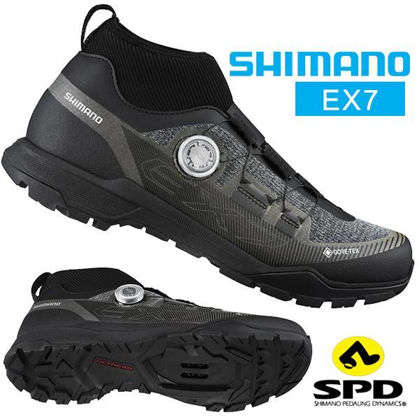 シマノ EX7 GTX SH-EX700GTX SPD シューズ ビンディングシューズ 自転車 SHIMANO ツーリングシューズ MTBシューズ SPDペダル対応 ゴアテックス : Be ...