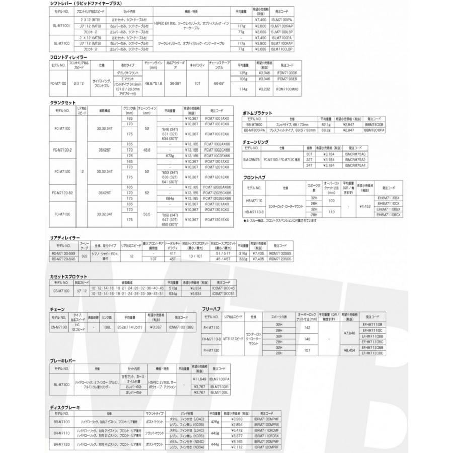 シマノ FD-M7100-E Eタイプ(BBプレートなし) サイドスウィング 2X12S 対応トップギア:36-38T IFDM7100E6 ...