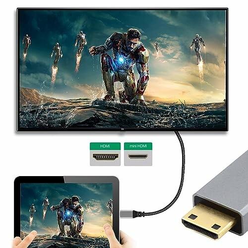 JUICY COUTURE CY Cable Mini HDMI 2.1 超薄型HDTVケーブル 8K 4K ハイパーフレキシブル スリム ...