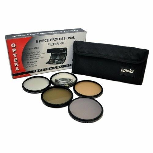 Opteka 58mm High Definition? Professional 5 Piece Filter Kit includes ...
