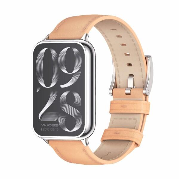 (MIJOBS) Redmi watch 4/Xiaomi Smart Band 8 Pro/Mi 9 Pro 換えバンド本革ストラップ 長さ ...