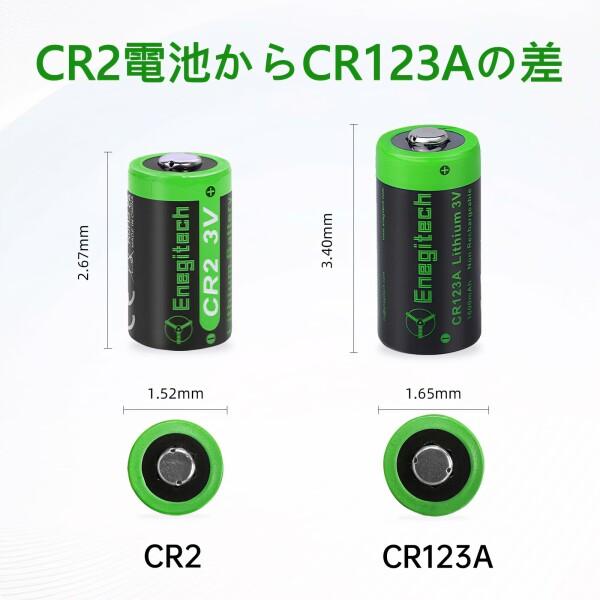 Enegitech CR2 電池 3V リチウム電池 非充電式 ゴルフ距離計、 スイッチボットの指ロボット、 インス : BECKSHOP - 通販 - Yahoo!ショッピング