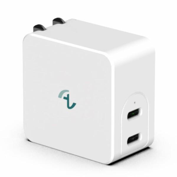 Allite 65W GaN充電器 - デュアルポート急速充電, PD3.0 & PPS対応, 折りたたみ式, MacBook, iPad, iPhone, Galaxy ...