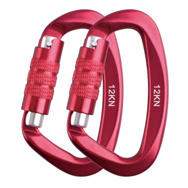 TRIWONDER カラビナ 登山 12kN ロックカラビナ Dリング 軽量 小型 アルミ ハンモック タープ キャンプ : BECKSHOP ...