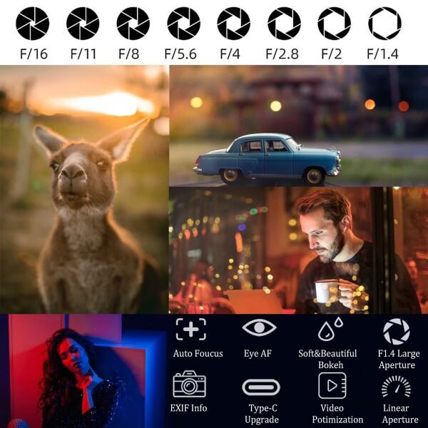 VILTROX 23mm f/1.4 F1.4 オート フォーカス 大口径 瞳AF APS-C レンズ Nikon Z マウント カメラ Z5 Z50 Z6 Z6II Z7 ...