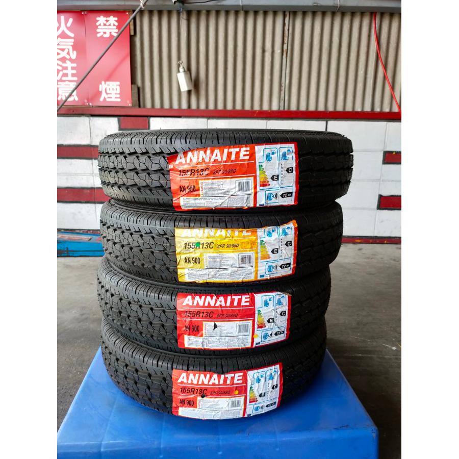 【新古品】ANNAITE AN900 155R13 8PR 2020年製×2本 2021年製×2本 未使用品4本セット♪ 大幅値下げ☆ ...
