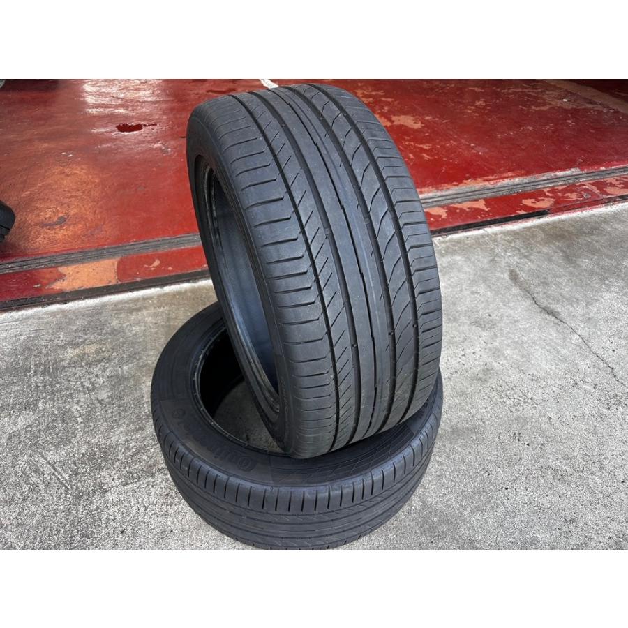 ContiSportContact 中古 サマータイヤ 255/45R18 99W コンチネンタル ContiSportContact5 SSR ★ 2本セット 2020年製・2021年製 ...