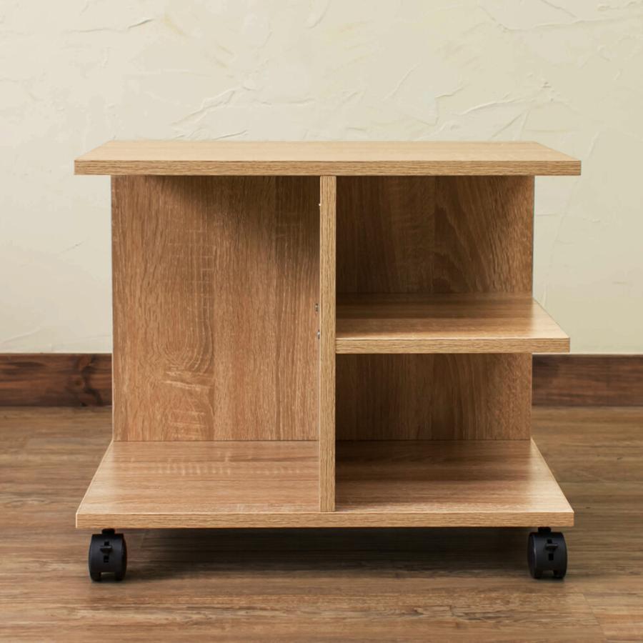 サイドテーブル 54cm x 38.5cm 【訳あり】ブラック ナチュラル ウォルナット ホワイト 高さ調整 角度調整 キャスター付き 4857705 : BEEONE-web shop ...