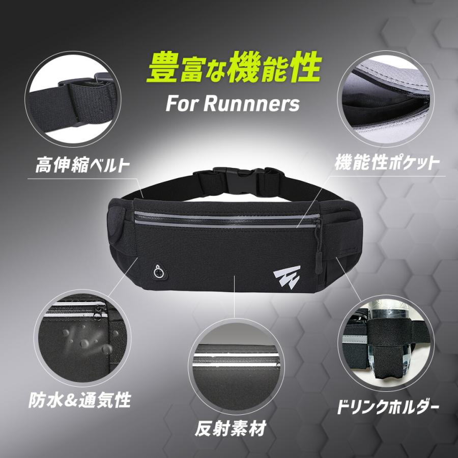 ランニングポーチ ウエストポーチ 揺れない ランニングバッグ ジョギングポーチ 防水 ボトルポーチ ペットボトル アウトドア スマホ iPhone ウォーキング : BeHe(ベーエ ...