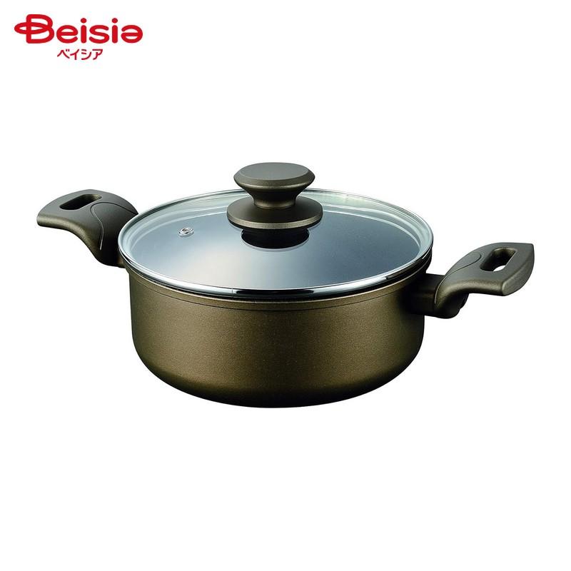 パール金属 ロングライフメガストーン IH対応ガラス蓋付両手鍋20cm HB-5511 : 4549308555110 : ベイシア ヤフーショップ - 通販 - Yahoo!ショッピング