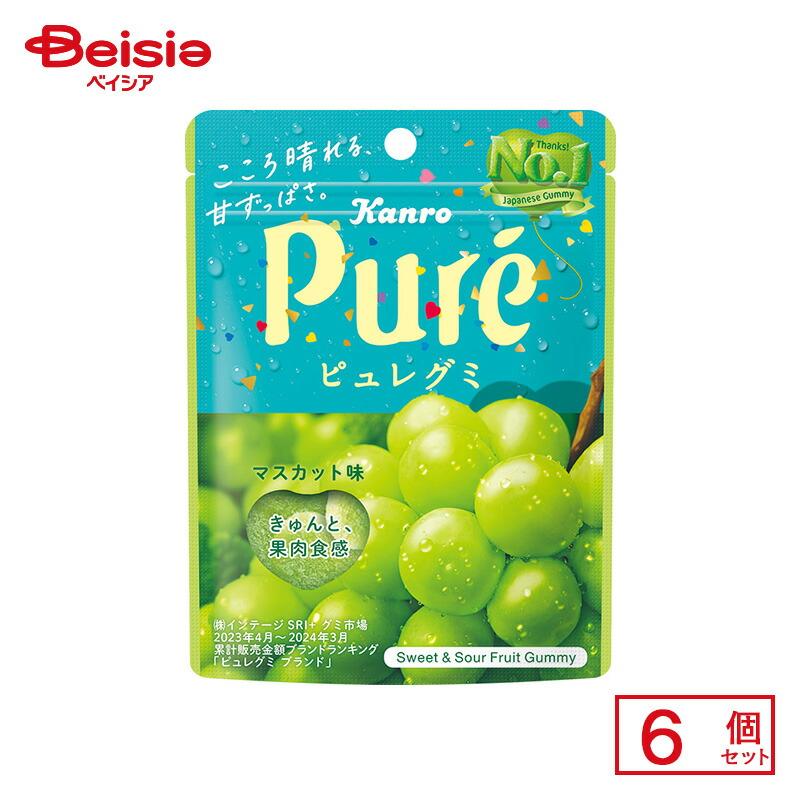 カンロ ピュレグミ マスカット 56g×6個 | 駄菓子 おやつ 子供 お菓子 おつまみ 懐かしい 駄菓子屋 詰め合わせ 人気 お徳用 お祭り ...