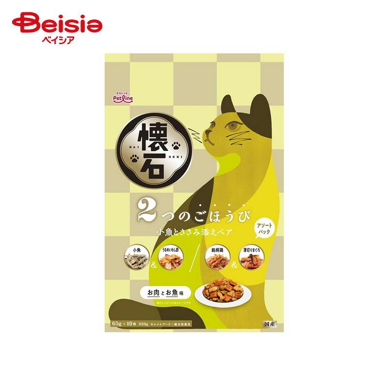 ペットライン 懐石 2つのごほうび 小魚とささみ添えペア 650g ペット : ベイシア ヤフーショップ - 通販 - Yahoo!ショッピング