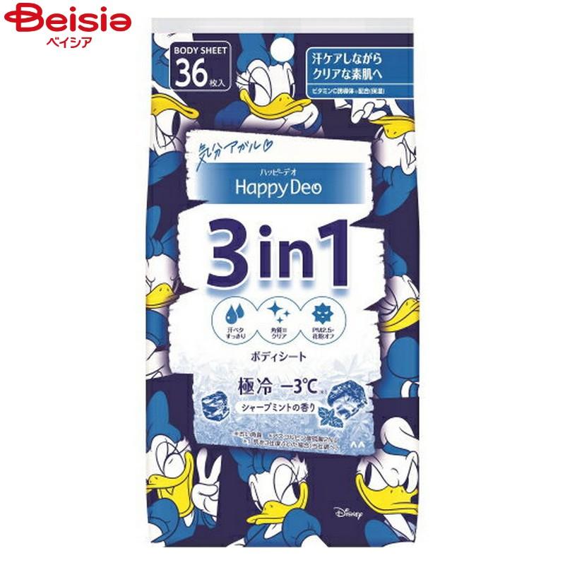 mandom ＊マンダム ハッピーデオボディシート極冷シャープミント36枚 暑さ対策 熱中症対策 : ベイシア ヤフーショップ - 通販 - Yahoo!ショッピング