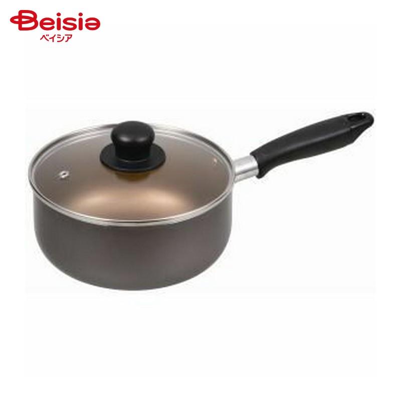 パール金属 ディナーズ ふっ素加工ガラス蓋付 片手鍋 グレー 18cm HB8012 : ベイシア ヤフーショップ - 通販 - Yahoo!ショッピング