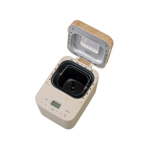 アイリスオーヤマ コンパクトホームベーカリー サンドベージュ IBM-010-C | パンメーカー 製パン ホームベーカリー 家庭用食パン 1斤 自動 予約機能 イースト ド : ベイシア ...