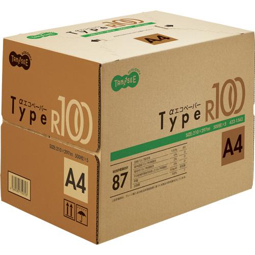 TANOSEE αエコペーパー タイプR100 A4 1箱（2500枚：500枚×5冊） : Bサプライズ - 通販 - Yahoo!ショッピング